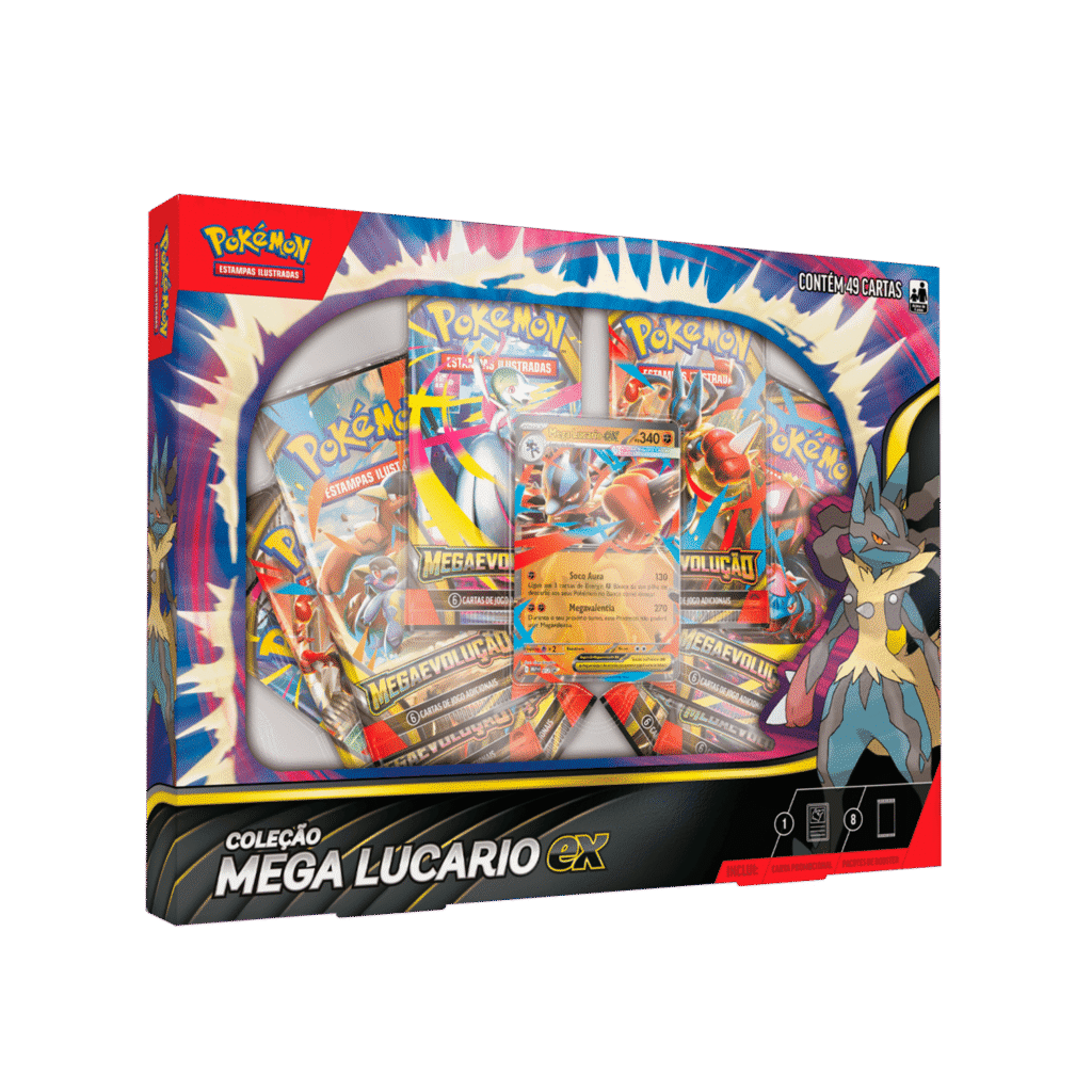 Box Coleção Mega Lucario ex - Pokémon TCG - Tuzzy E-Sports