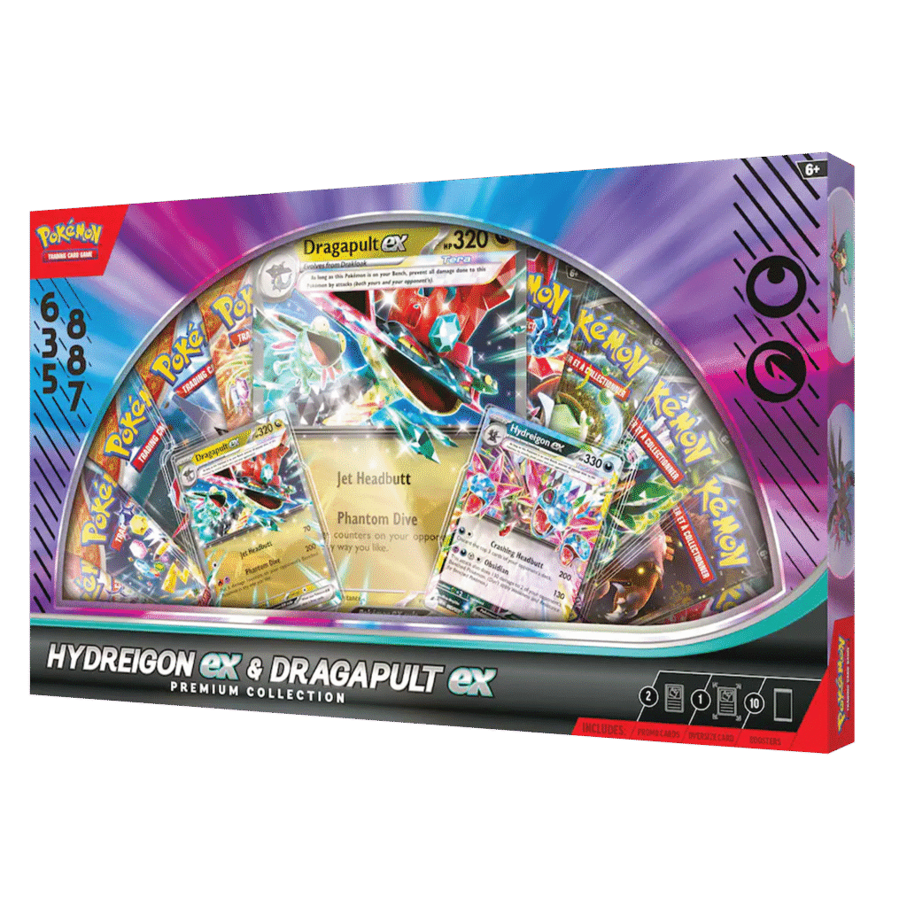 Premium Collection Hydreigon ex e Dragapult ex - Pokémon TCG - Inglês ...